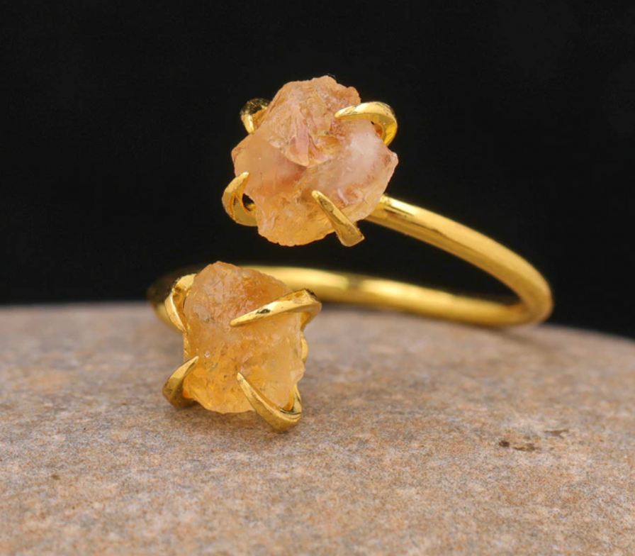 High End Women Adjustable Crystal Rings – CyraCrystals